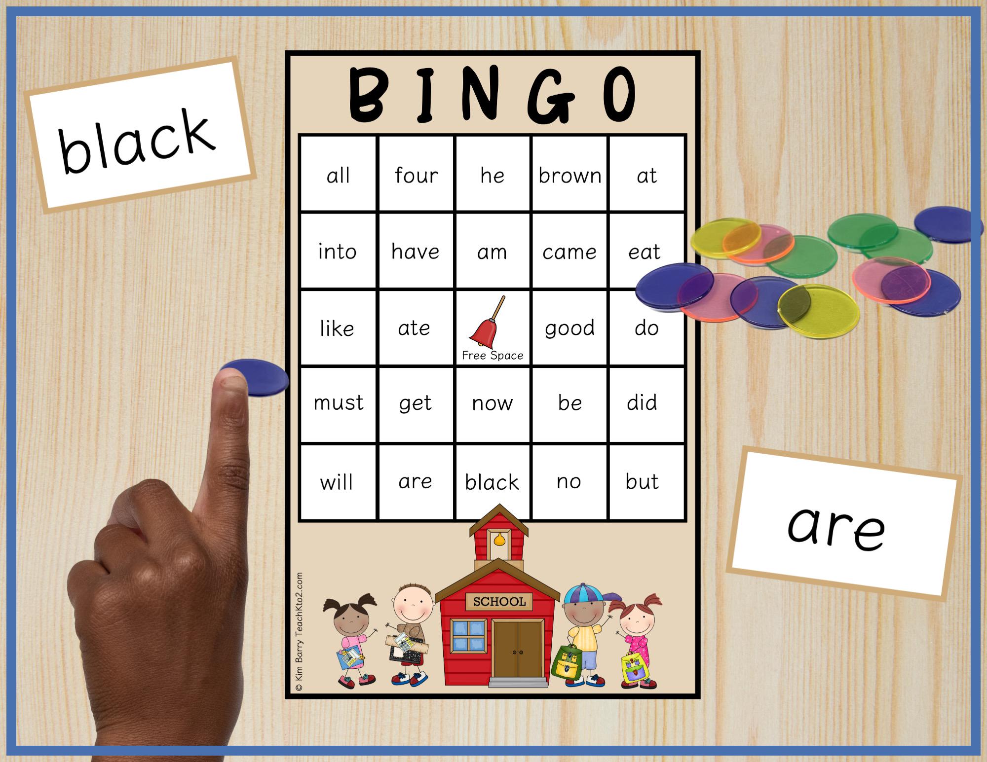Primer Sight Words BINGO for Kindergarten or First Grade Small Group ...