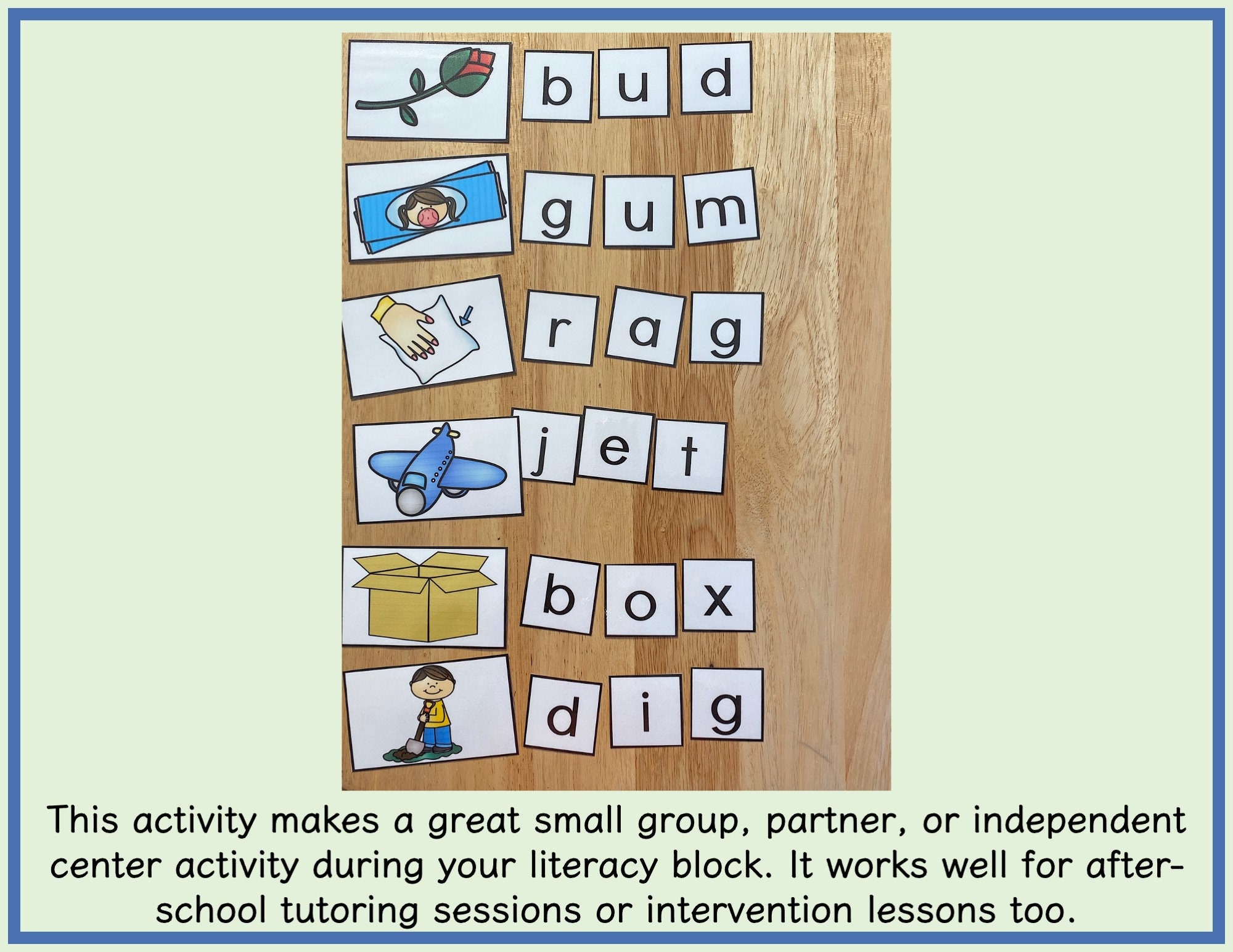 Spell-a-word CVC Words & Digraphs Word Building/spelling/literacy ...