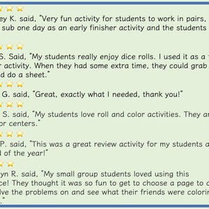 Roll, Add, and Color Math Dice Game/math Centers/grade 1 Math/fast ...