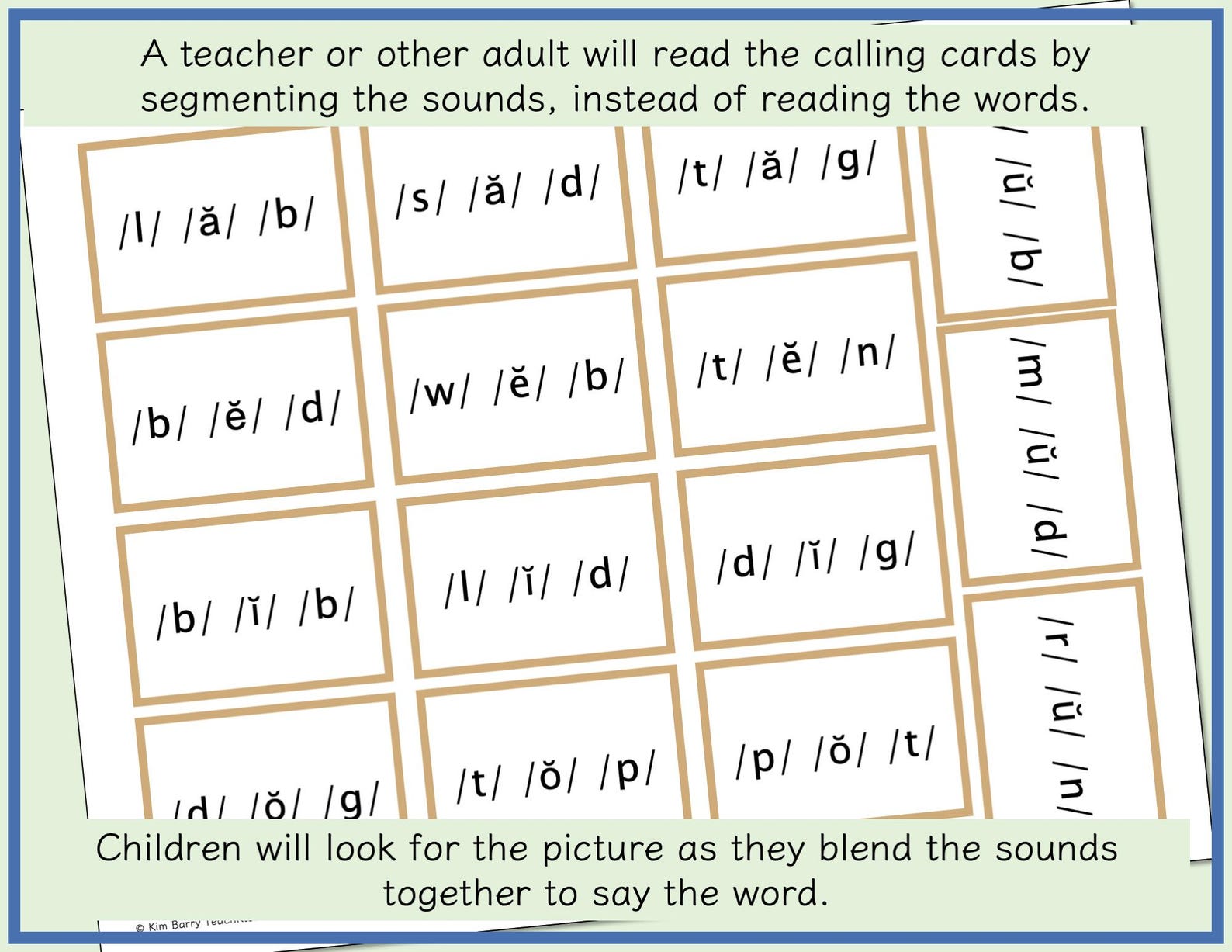 Blending BINGO Phonemic Awareness Back to School Themed Game for ...