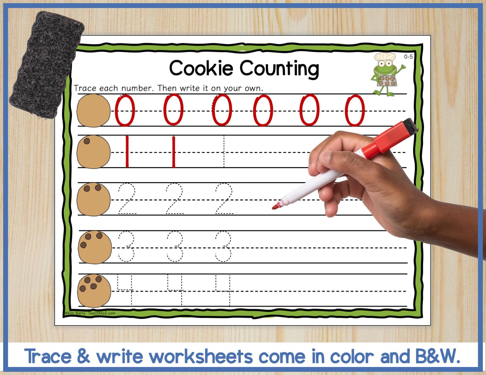 Counting and Writing Numbers 0-10 for Kindergarten Small Group Math ...