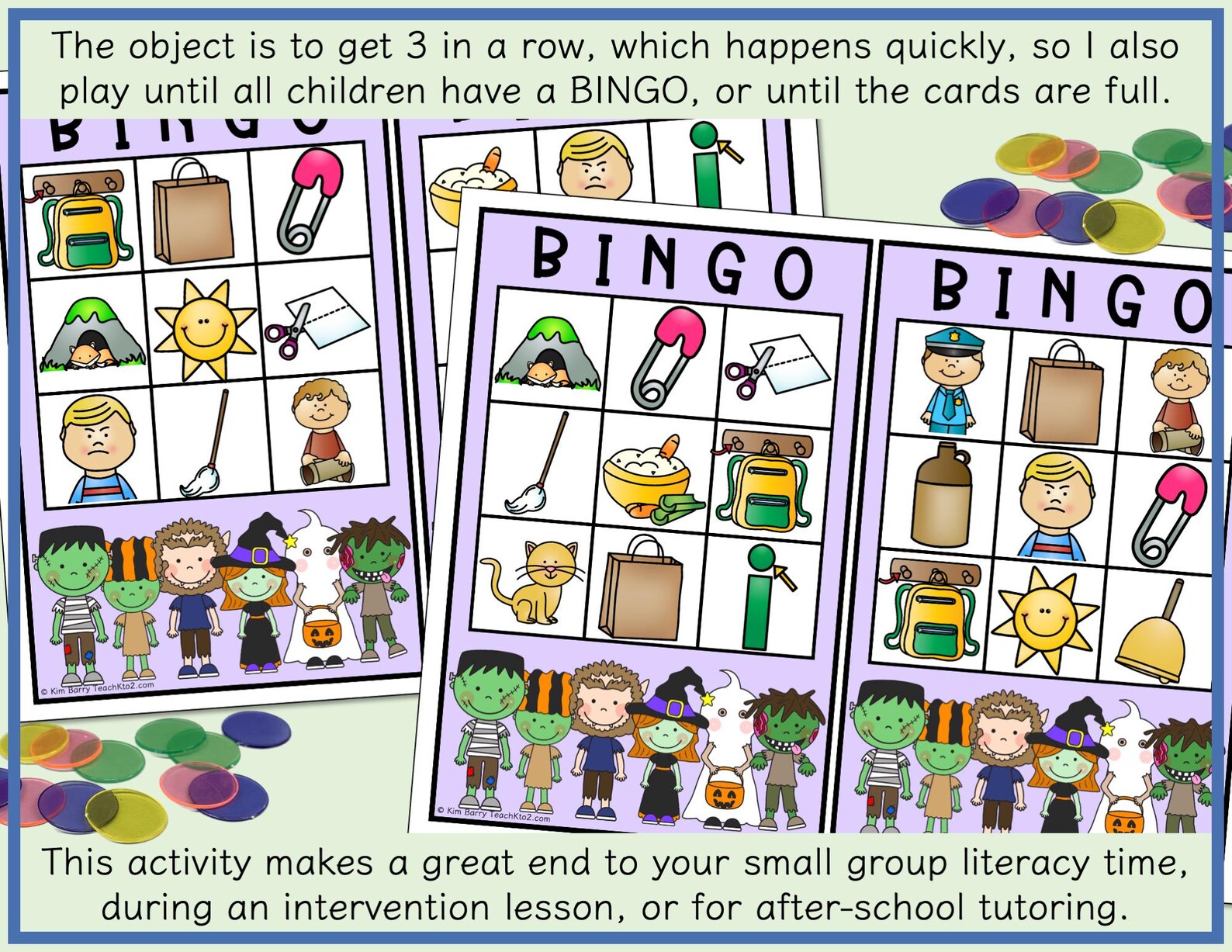 Blending BINGO Phonemic Awareness Halloween Themed Game for ...