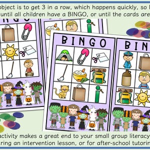 Blending BINGO Phonemic Awareness Halloween Themed Game for ...