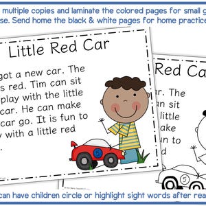 Sight Words Story/decodable Reader/easy Reading for Kindergarten and ...