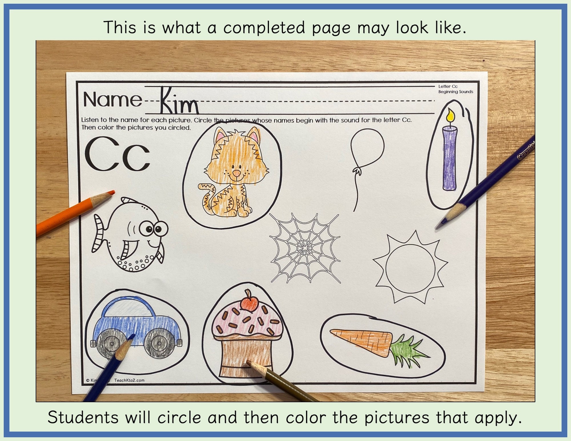 Beginning Sounds Letter Identification Coloring Worksheets for ...