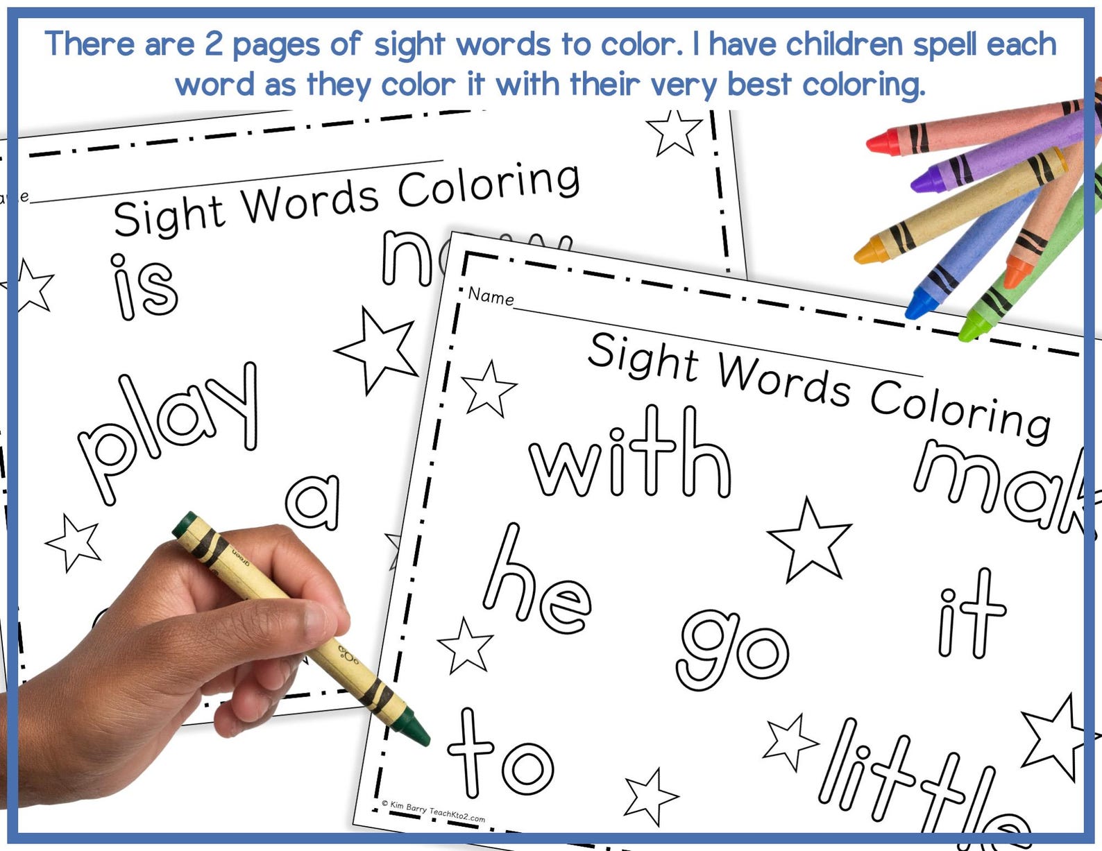Sight Words Story/decodable Reader/easy Reading for Kindergarten and ...