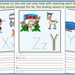 Letter Formation Mats and Worksheets/practice Tracing Letters for ...