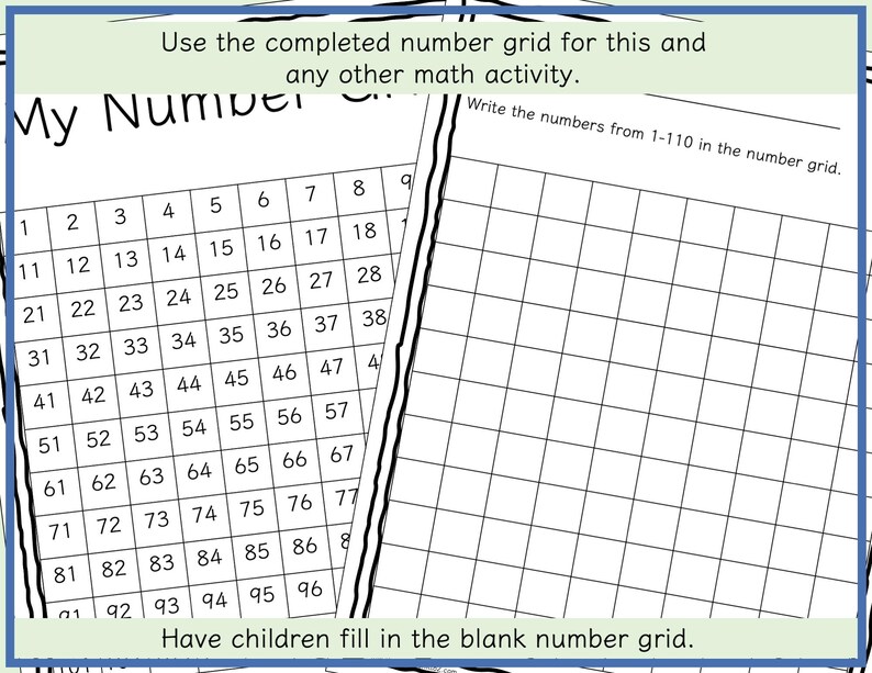 Differentiated Number Grid Puzzles for First or Second Grade/place ...
