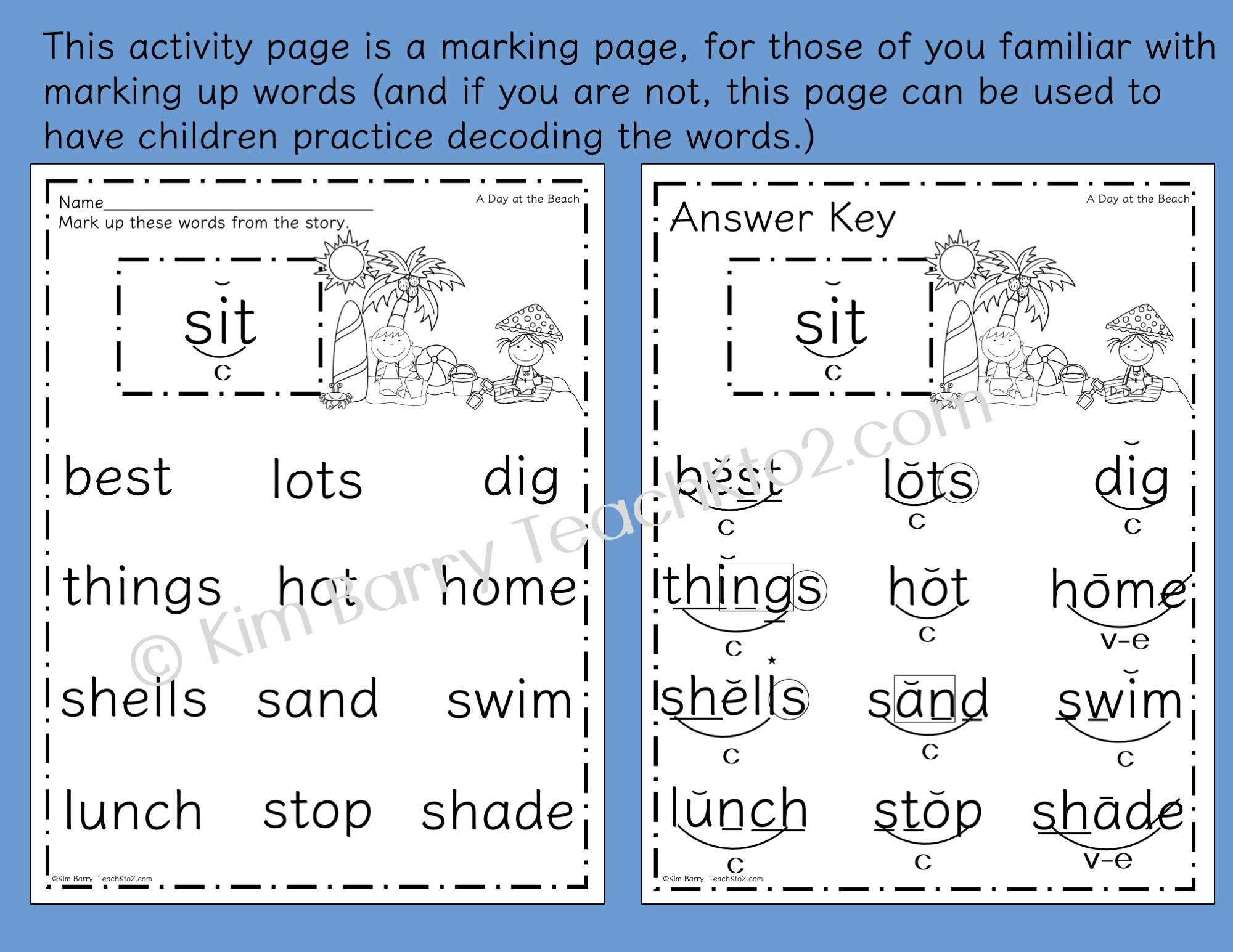 Decodable Story With Sight Words/grade 1 Story/word Find/comprehension ...