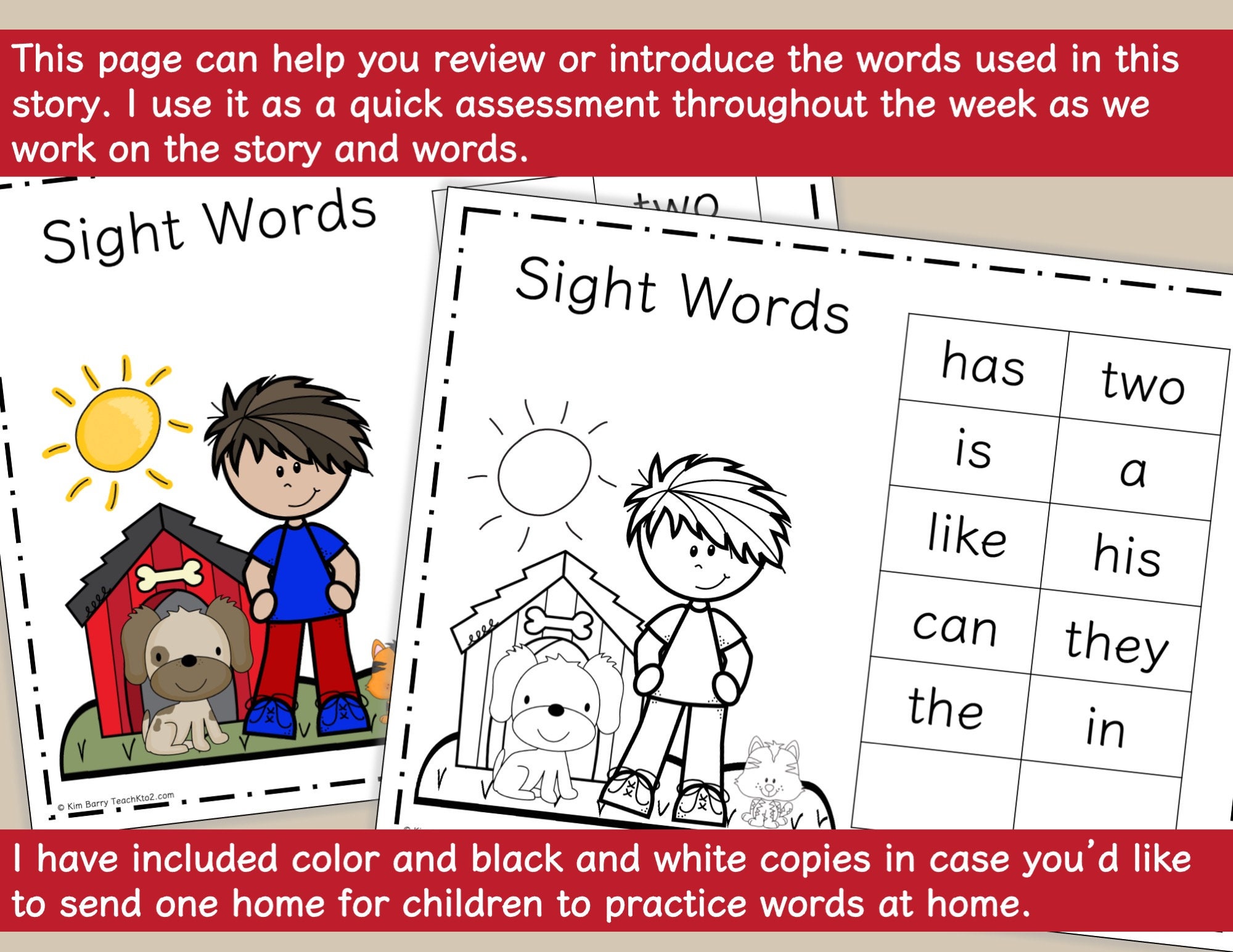 Sight Words Story/decodable Reader/easy Reading for - Etsy