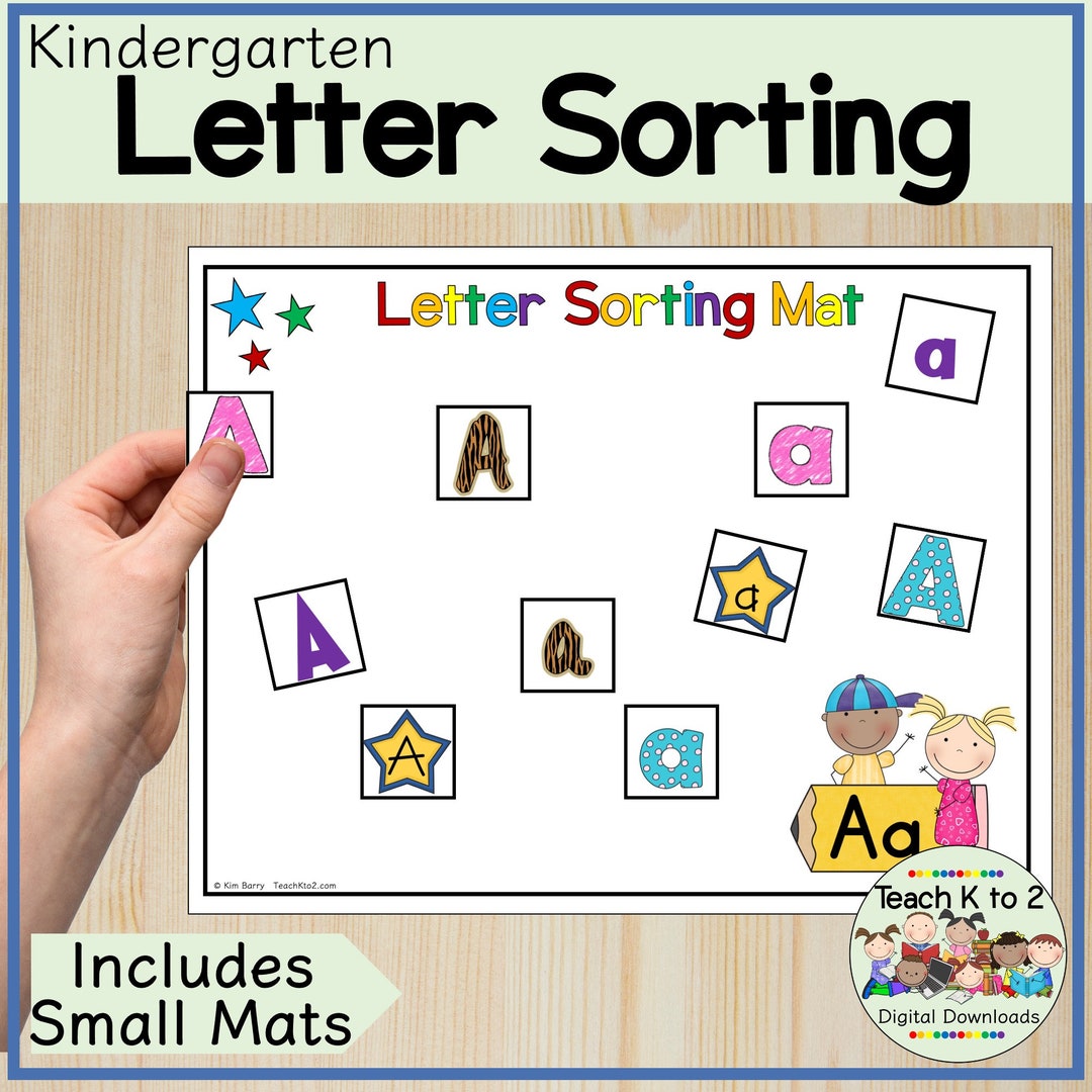 Letter Identification and Recognition Sorting Activity for Kindergarten ...