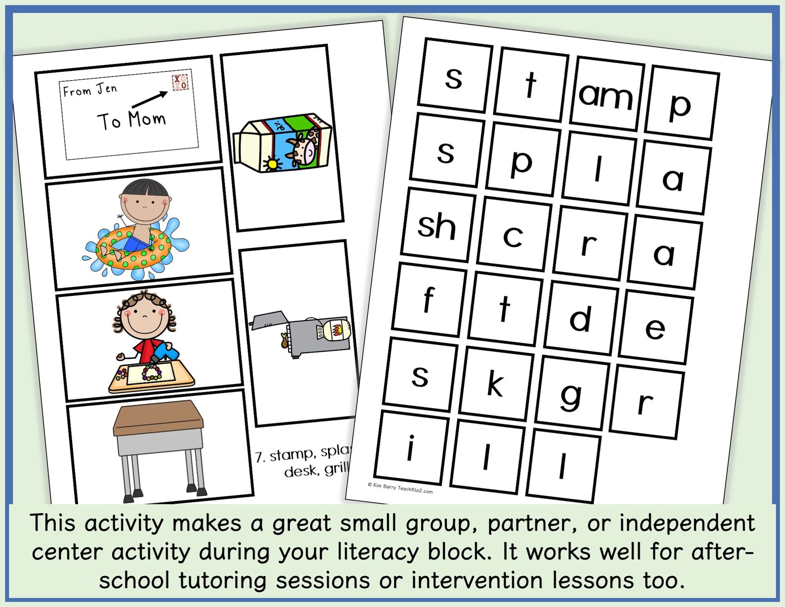 Spell-a Word Glued Sounds/digraphs/blends Word Building/spelling ...