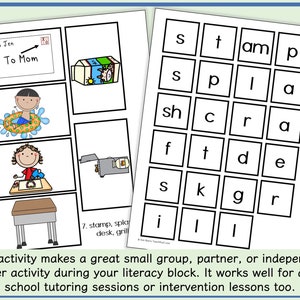 Spell-a Word Glued Sounds/digraphs/blends Word Building/spelling ...