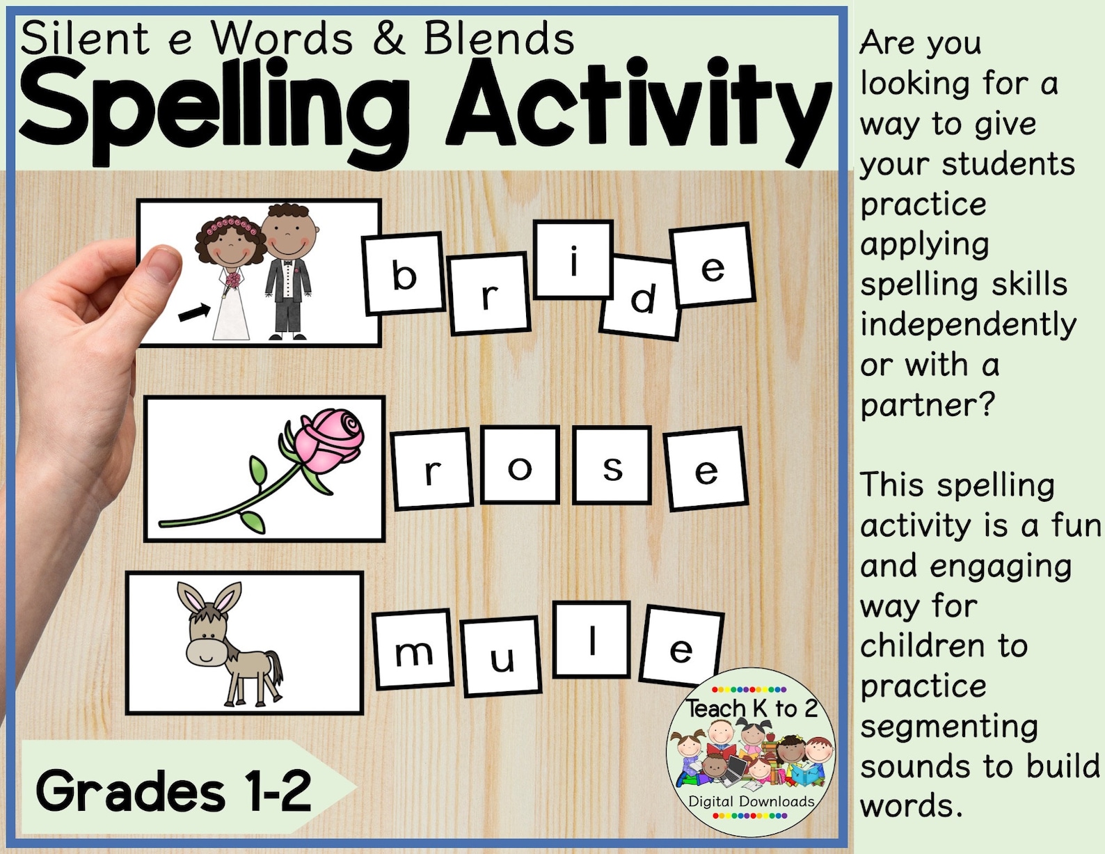 Spell-a Word VCE Words With Blends Word Building/spelling/literacy ...