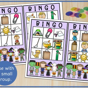 Blending BINGO Phonemic Awareness Halloween Themed Game for ...