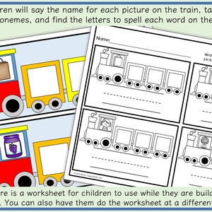 CVC Word Building/cvc Words to Build and Write/digital Download ...