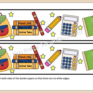 Back to School Bulletin Board Set/animals at School/classroom Decor ...