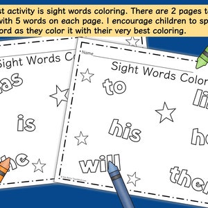 Sight Words Story/decodable Reader/easy Reading for Kindergarten and ...