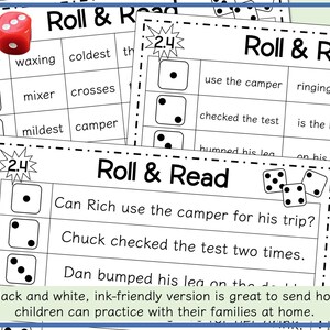 Roll and Read Grade 2 Fluency/words Phrases Sentences Decoding Small ...