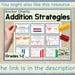 Subtraction Strategies Mini-posters for Grade 1/anchor Charts for First ...