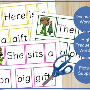 Christmas Sentence Building Scrambled Sentences Activity/worksheet for ...