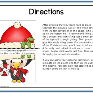 Christmas Penguins Bulletin Board Kit/merry & Bright Holiday Decor for ...