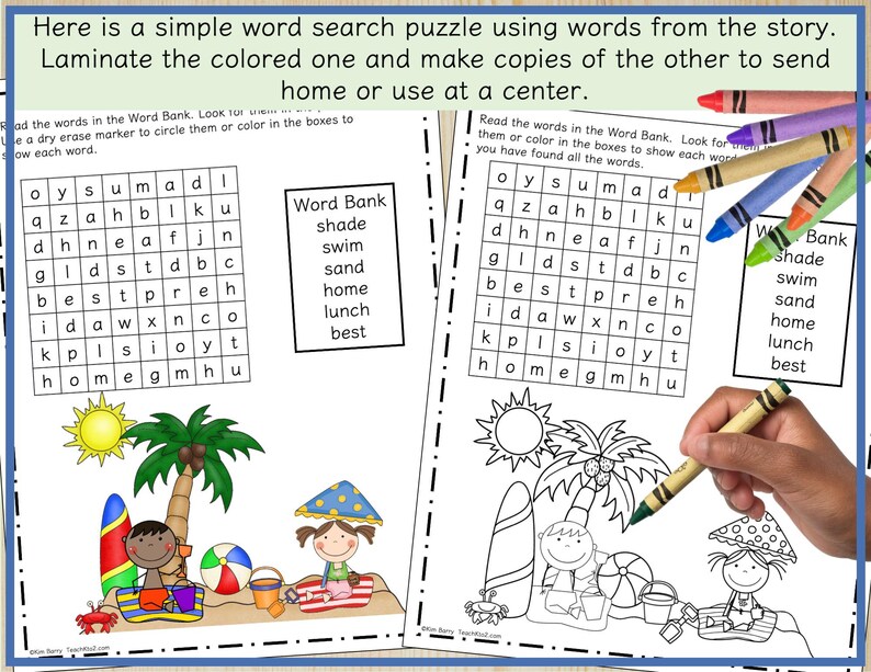 Decodable Story With Sight Words/grade 1 Story/word Find/comprehension ...