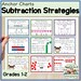 Subtraction Strategies Mini-posters for Grade 1/anchor Charts for First ...