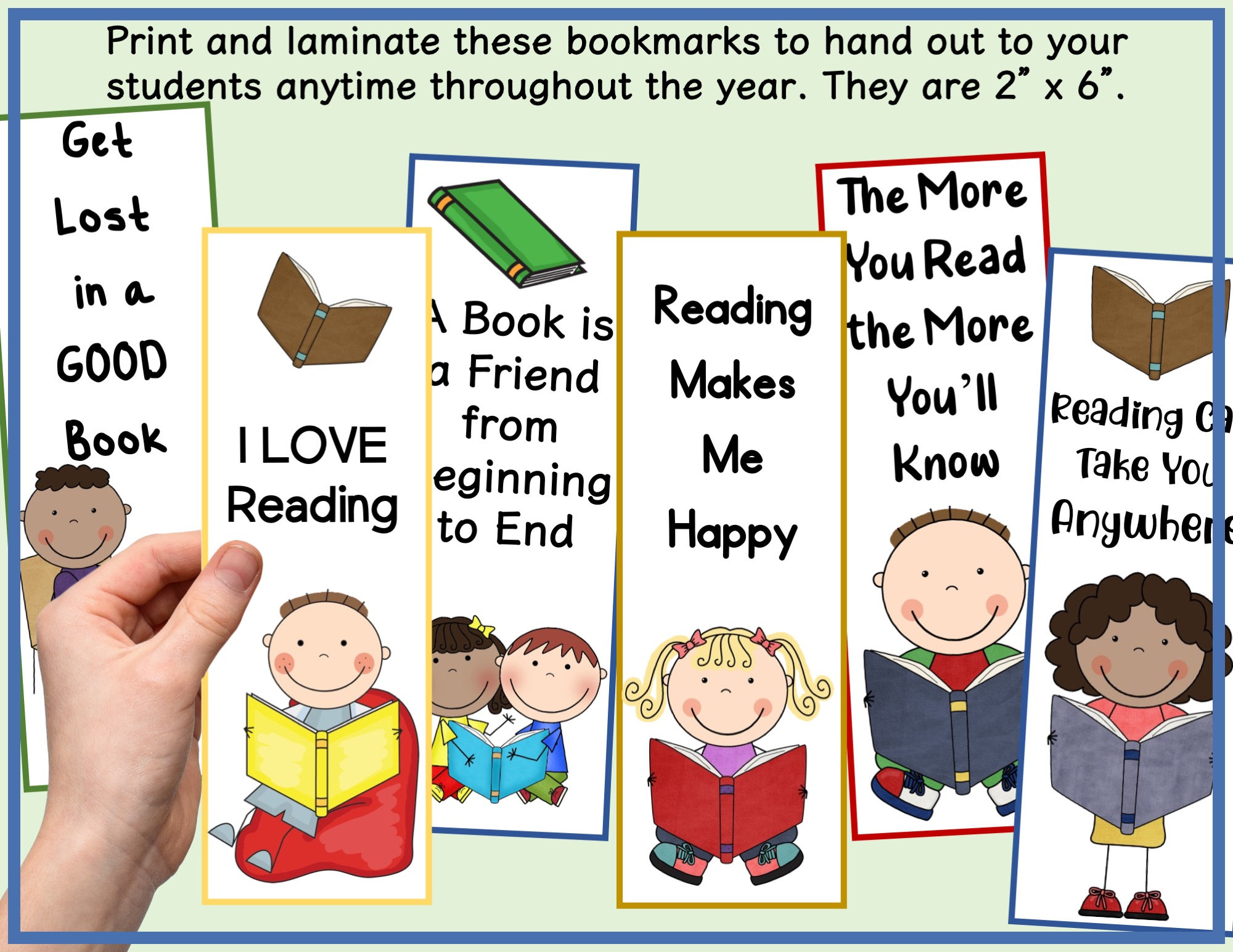 Back to School Reading Kids Bookmarks/bookmarks for Students/bookmarks ...