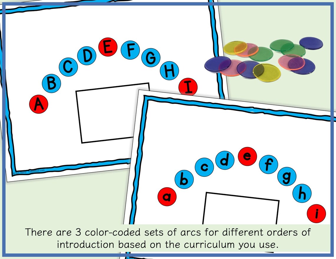 Alphabet Arcs With Picture Cards for Beginning Sounds and Letter ...
