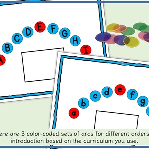 Alphabet Arcs With Picture Cards for Beginning Sounds and Letter ...