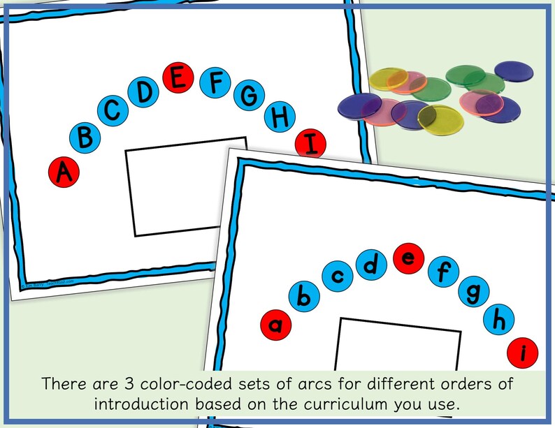 Alphabet Arcs With Picture Cards for Beginning Sounds and Letter ...