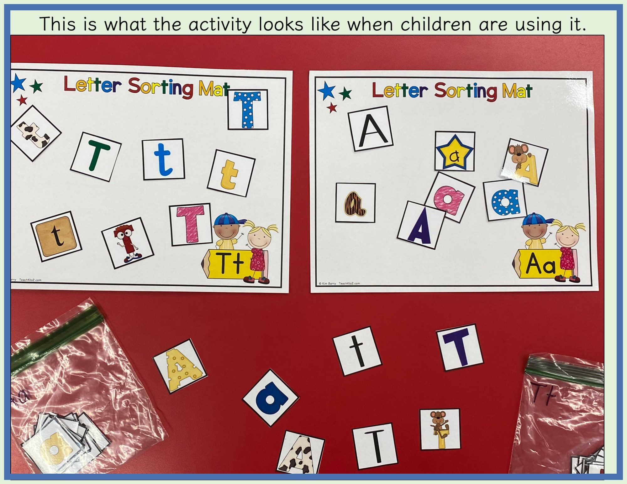 Letter Identification and Recognition Sorting Activity for Kindergarten ...