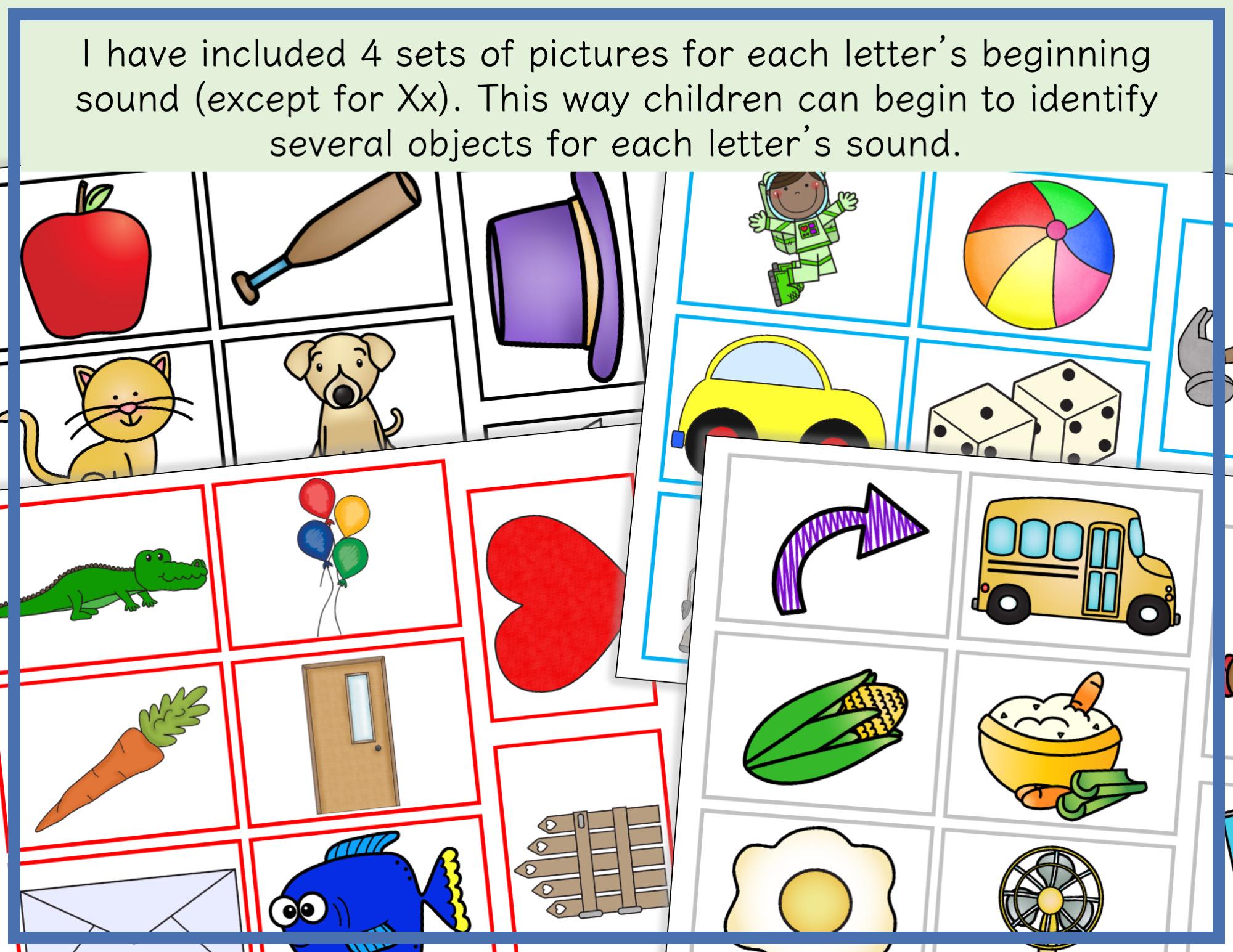 Alphabet Arcs With Picture Cards for Beginning Sounds and Letter ...