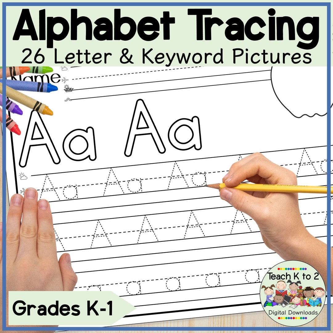 Letter Formation Alphabet Tracing Handwriting Practice Pages for ...