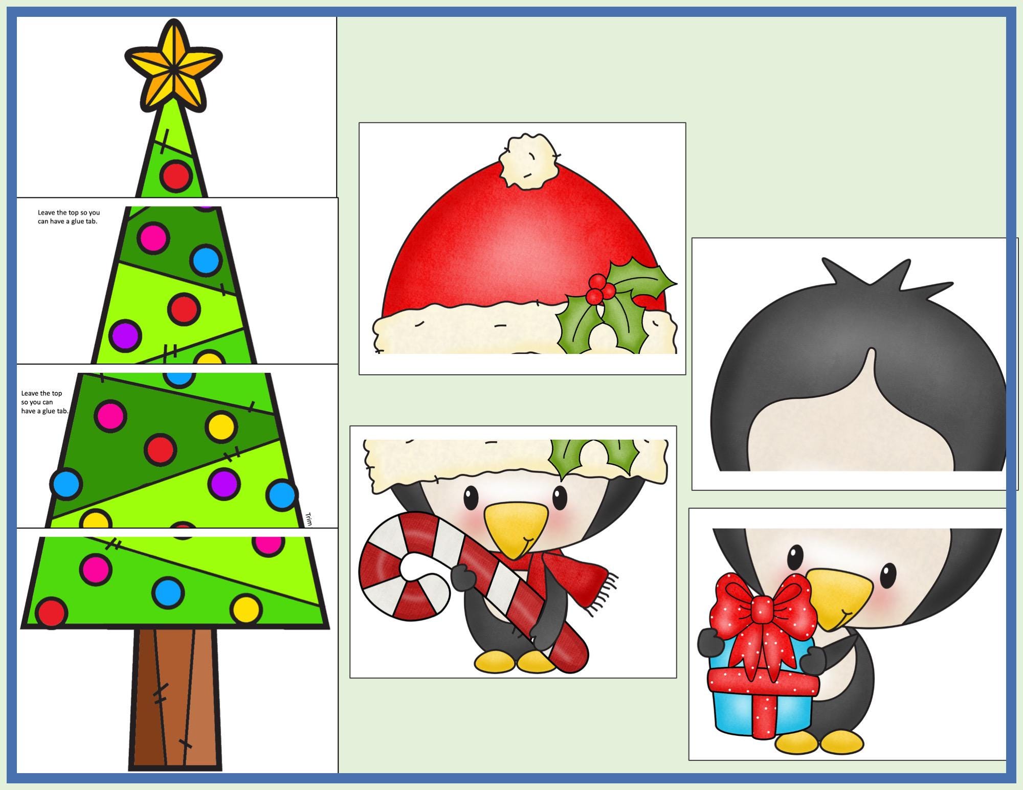 Christmas Penguins Bulletin Board Set/merry & Bright Holiday Decor for ...