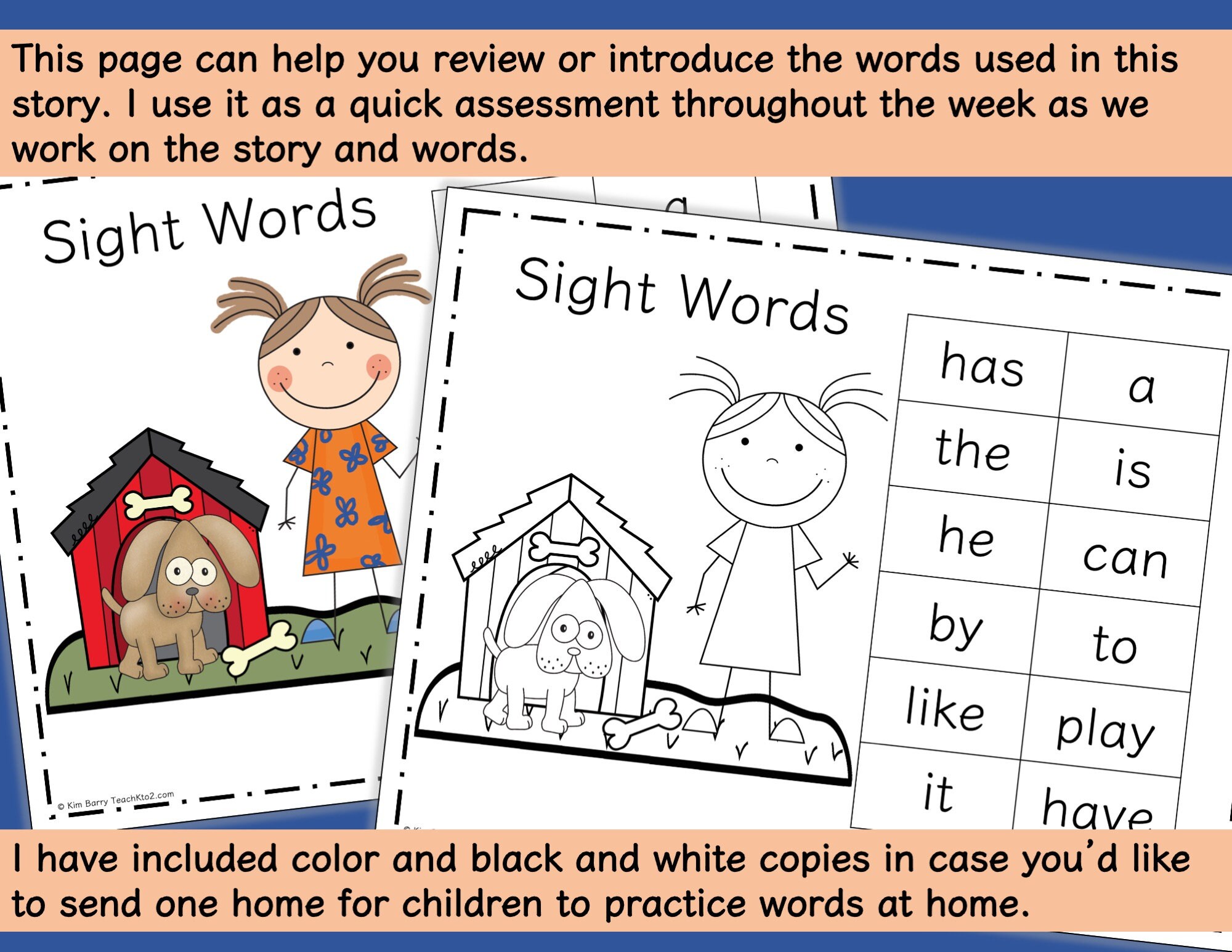 Sight Words Story/decodable Reader/easy Reading for - Etsy