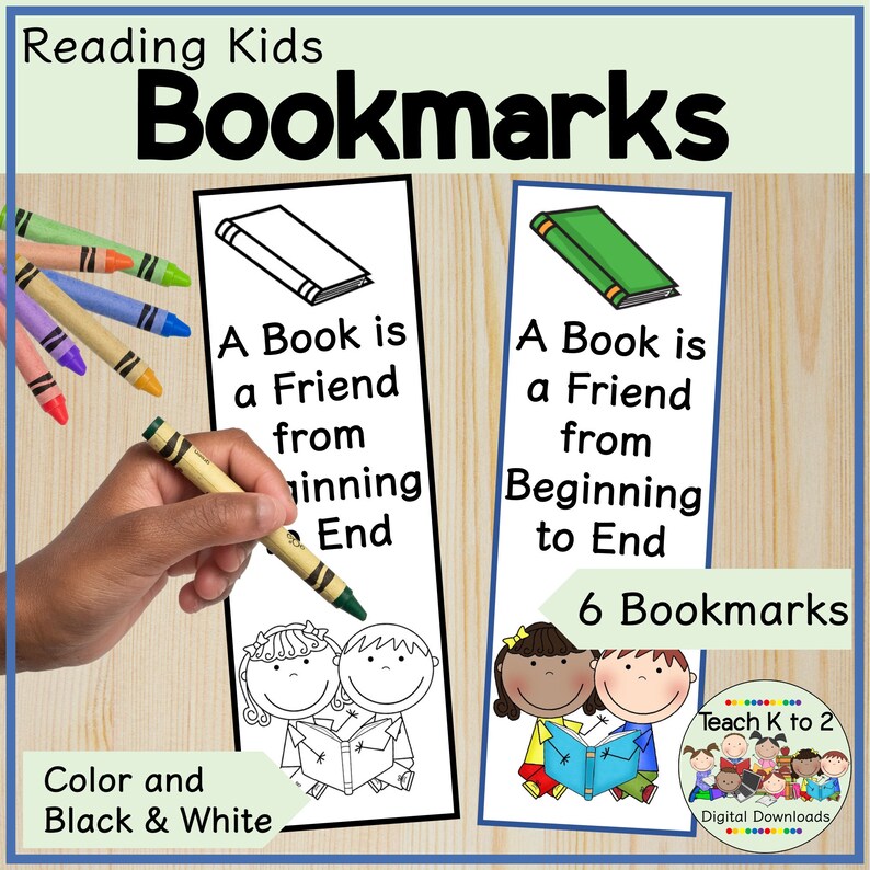 Back to School Reading Kids Bookmarks/bookmarks for Students/bookmarks ...