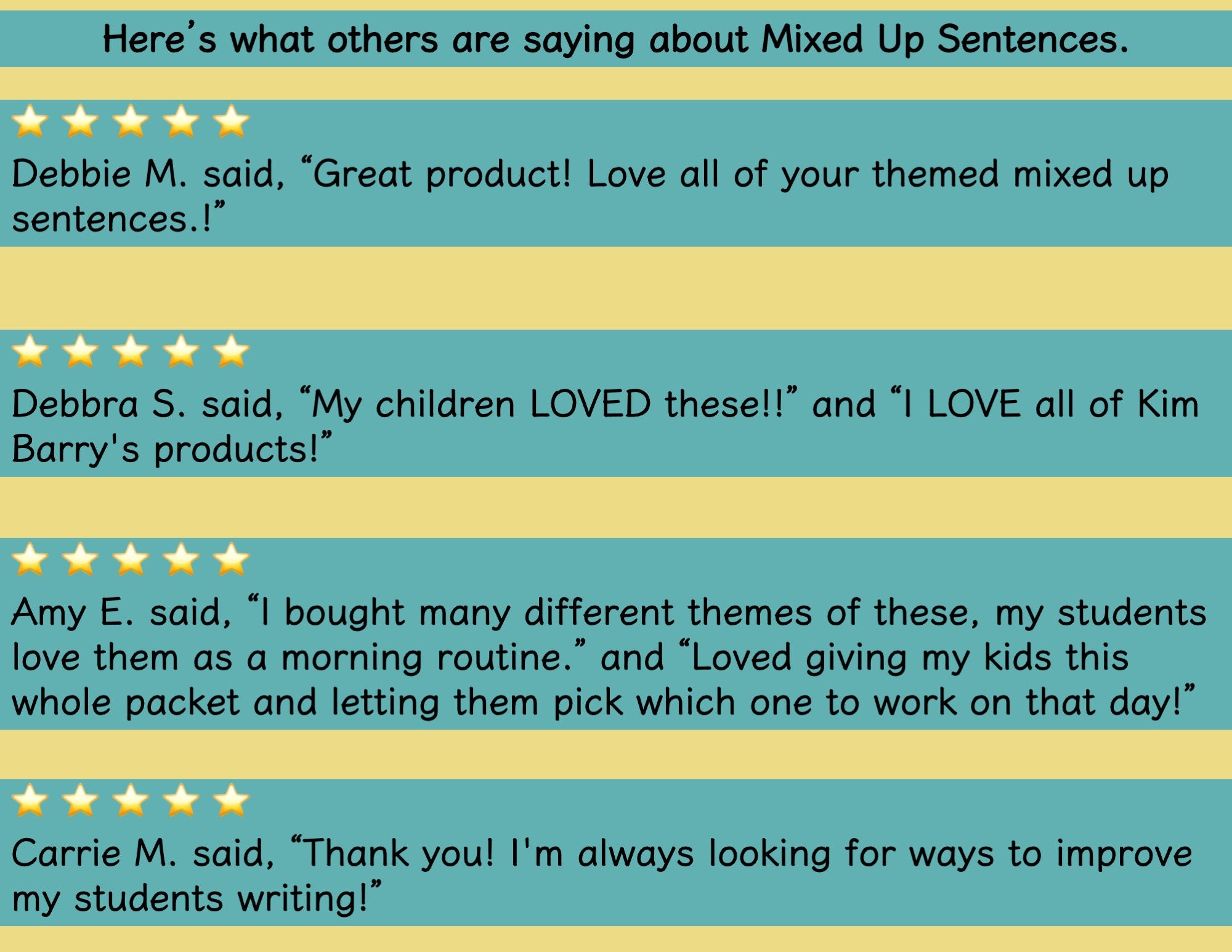 Mixed-up/scrambled Sentences/grades 1-2 Writing Center/language Arts ...