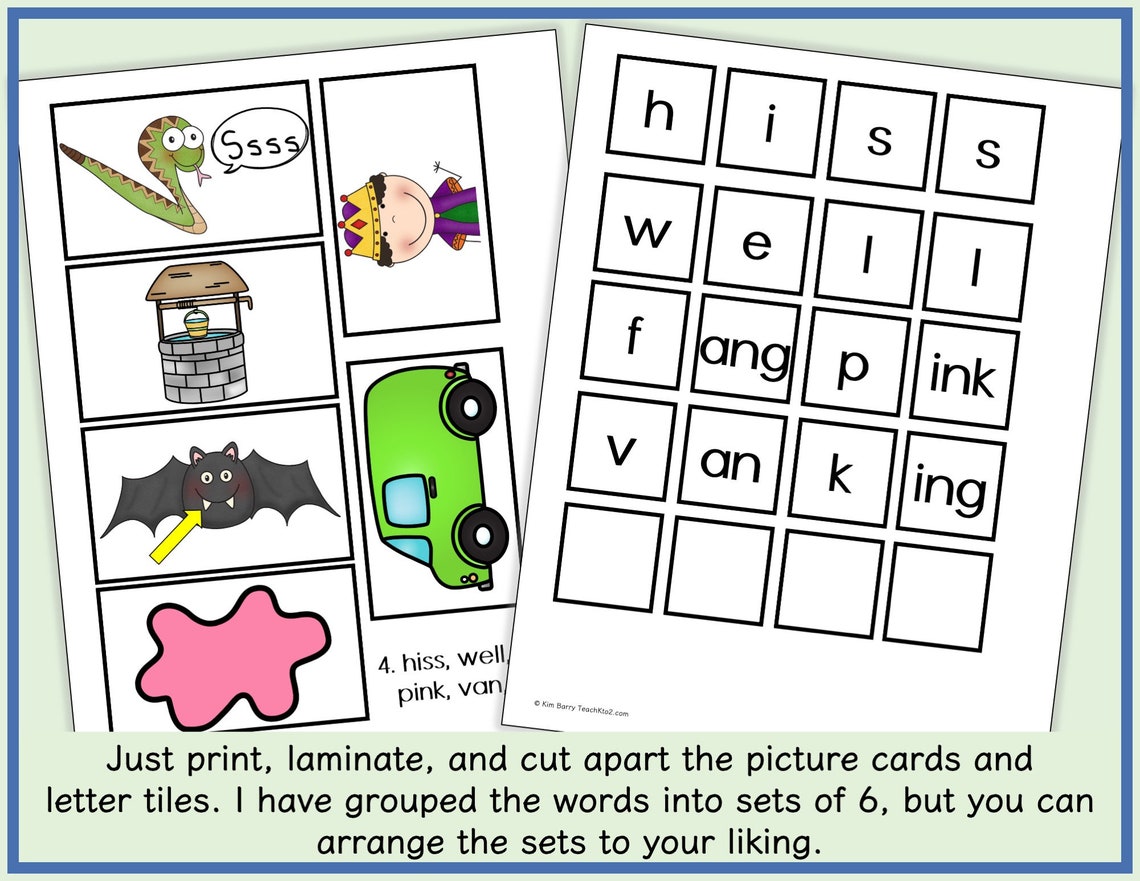 Spell-a Word Bonus Letters & Glued Sounds Word Building/spelling ...