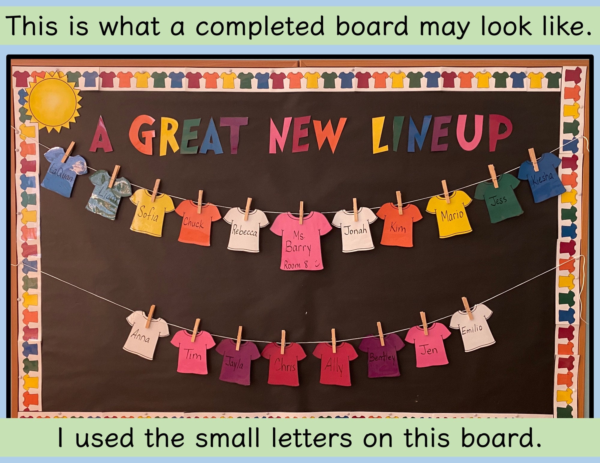 Back to School Bulletin Board Set/a Great New Lineup/classroom - Etsy