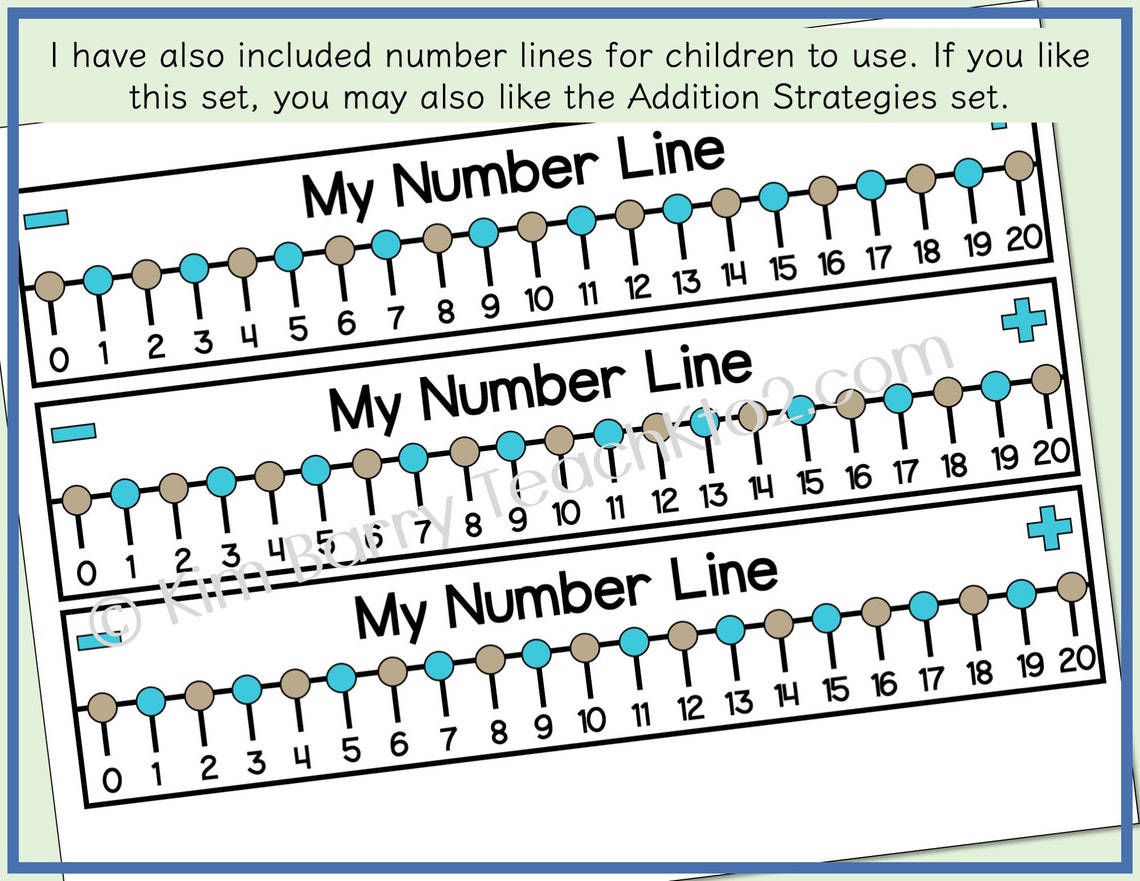 Subtraction Strategies Mini-posters for Grade 1/anchor Charts for First ...