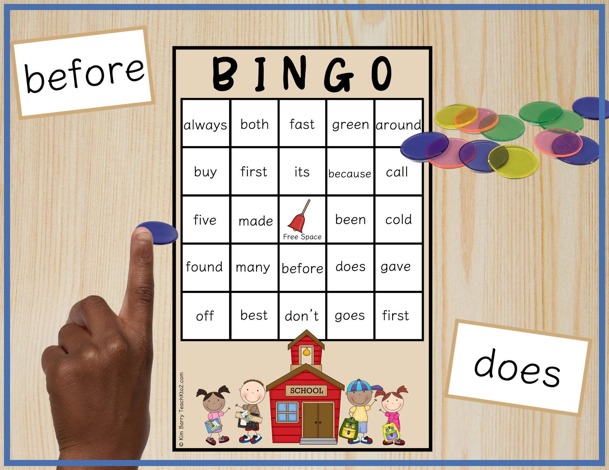 Grade 2 Sight Words BINGO for Second Grade Small Group Lessons or ...
