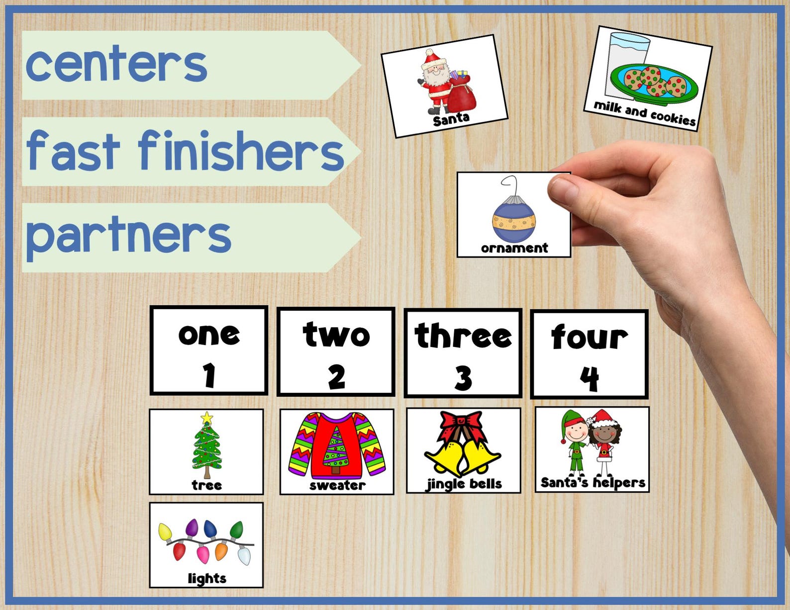 Christmas Counting Syllables Activity for Grades K-1/literacy Center ...