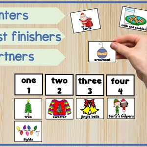 Christmas Counting Syllables Activity for Grades K-1/literacy Center ...