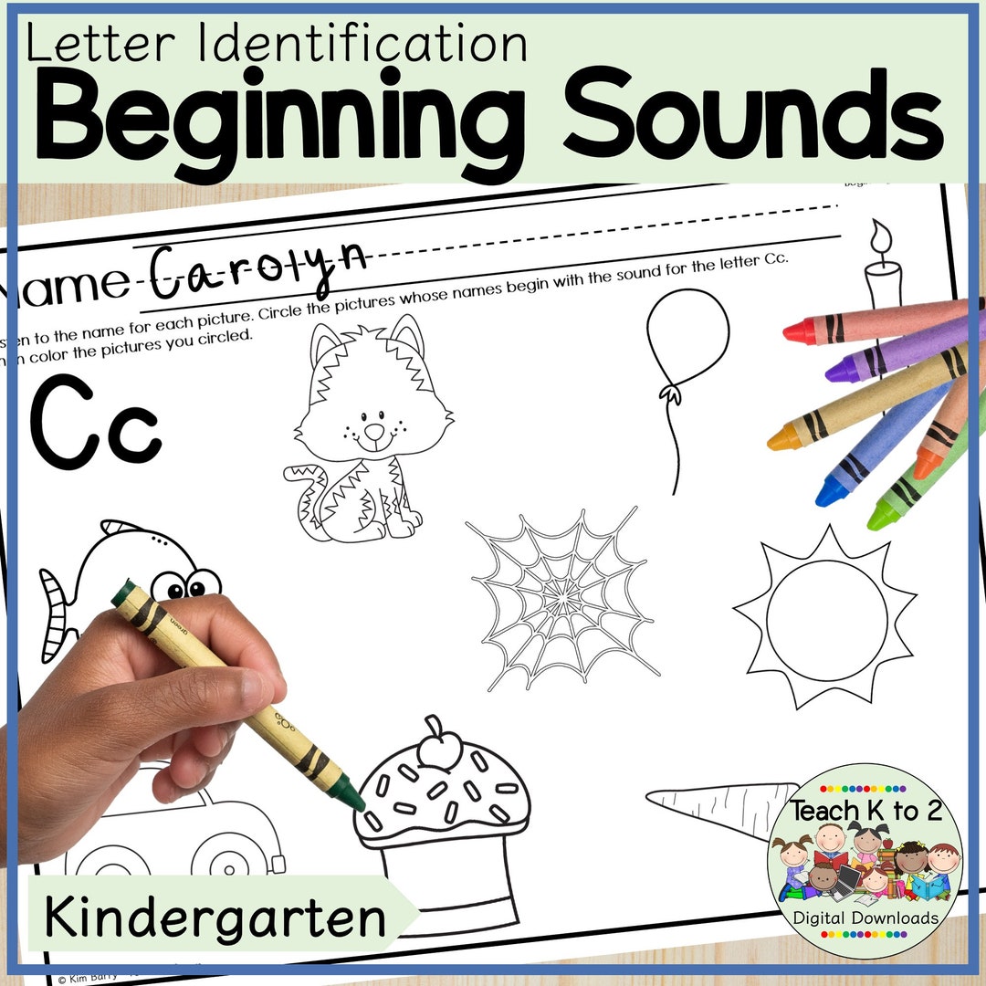 Beginning Sounds Letter Identification Coloring Worksheets for ...