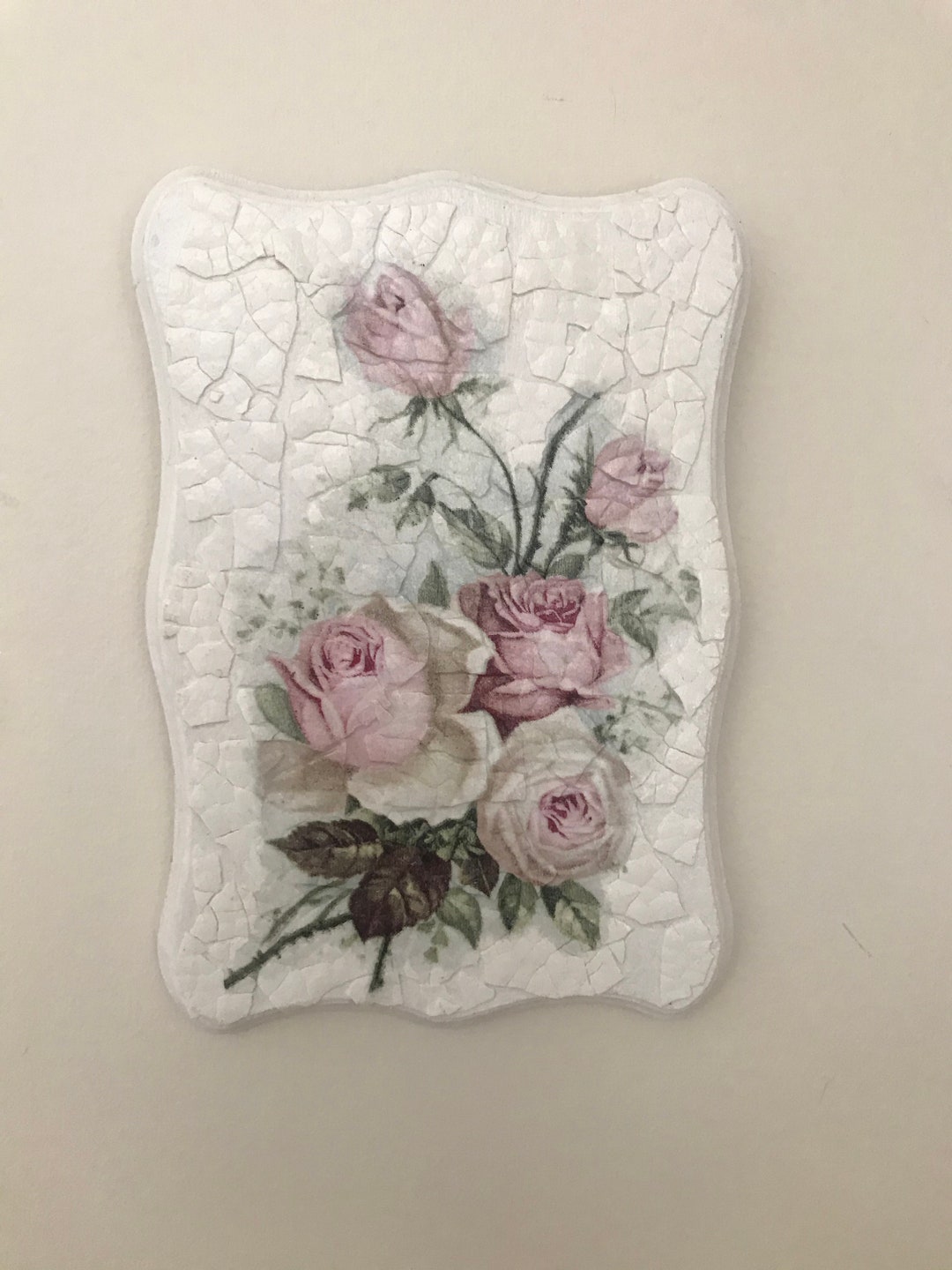 Wall Decoupage Wood Plaque - Etsy