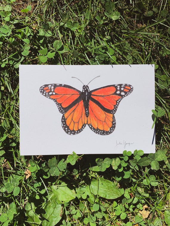 Monarch Butterfly Art Print Downloadable Art Print - Etsy