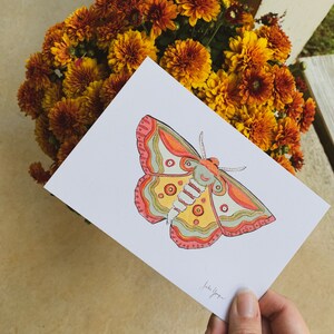 Colorful Moth Art | Digital Art Print, Printable Art, Art Print ...