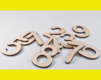 Large wood numbers | Etsy